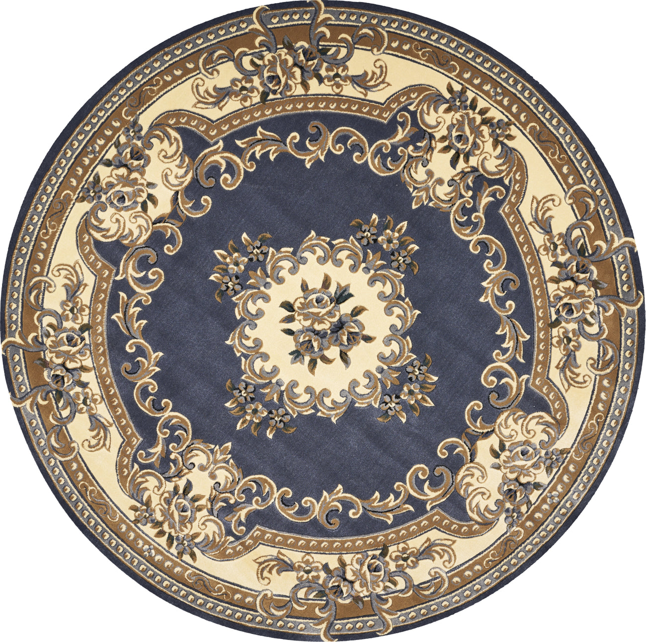 KAS Corinthian 5307 Blue Aubusson Area Rug – Incredible Rugs and Decor
