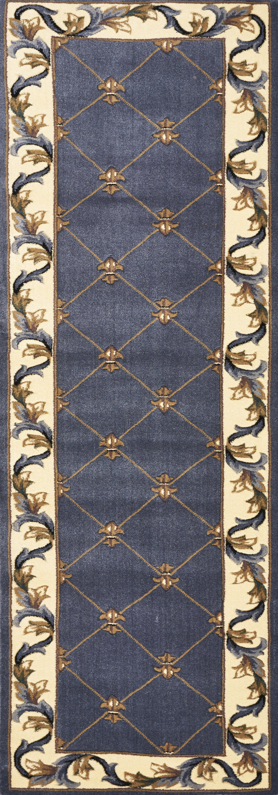 KAS Corinthian 5320 Blue Fleur-De-Lis Area Rug – Incredible Rugs and Decor