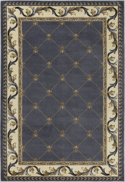 KAS Corinthian 5320 Blue Fleur-De-Lis Area Rug – Incredible Rugs and Decor