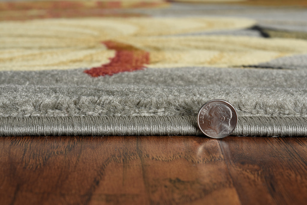 KAS Lifestyles 5460 Slate Tropical Area Rug – Incredible Rugs and Decor