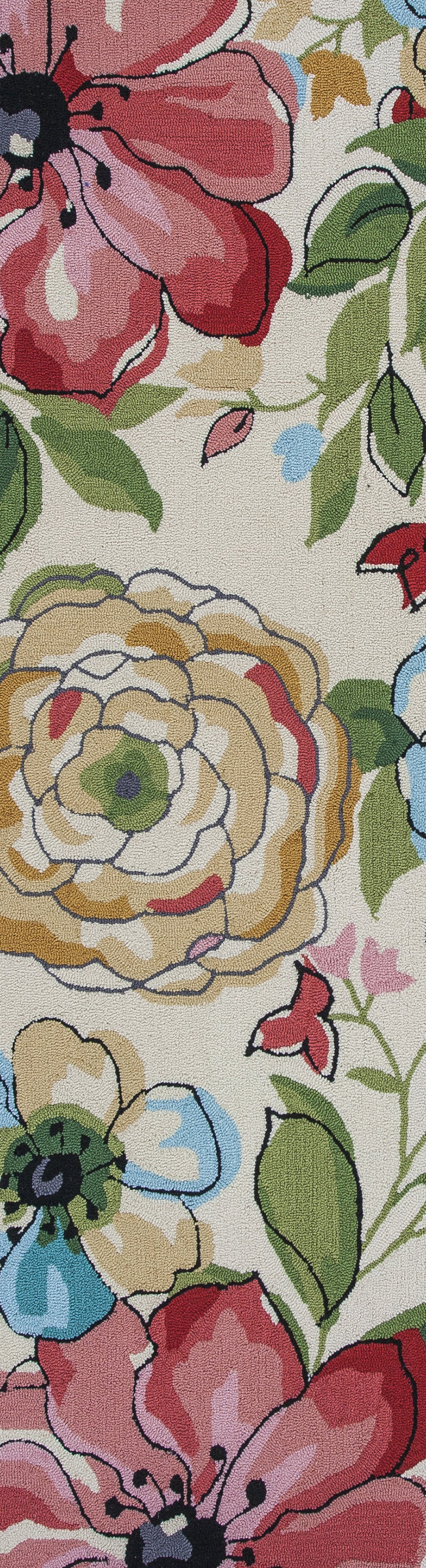 KAS Sonesta 2039 Sand Floral Splash Area Rug – Incredible Rugs and Decor