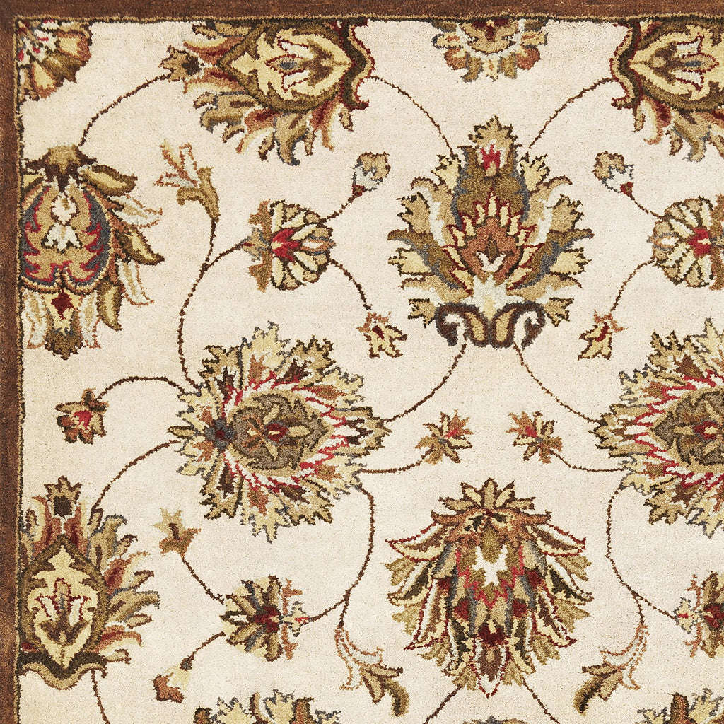 KAS Syriana 6005 Ivory Allover Kashan Area Rug – Incredible Rugs and Decor