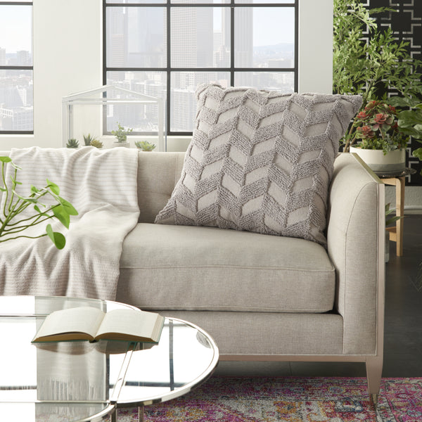 Nourison Life Styles Raised Chevron Khaki by Mina Victory – Incredible ...