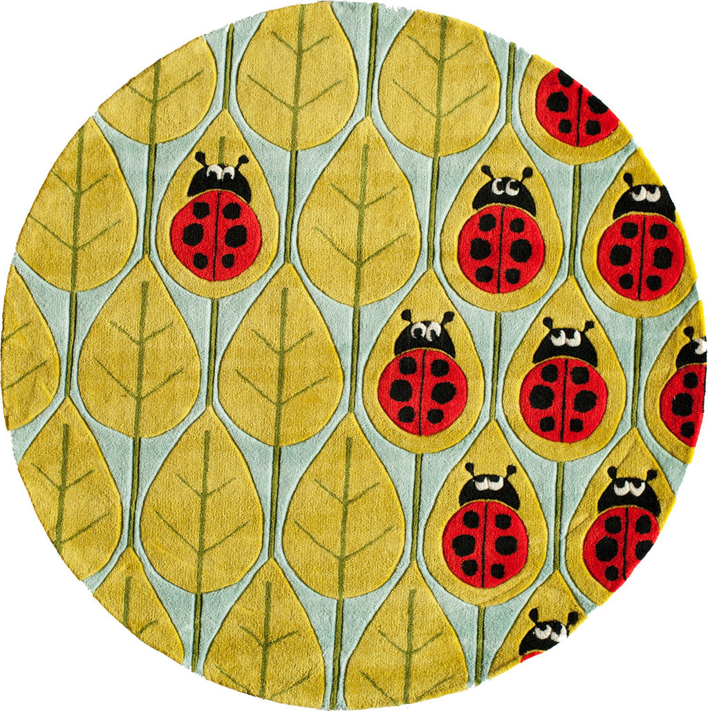 Momeni Lil Mo Whimsy LMJ13 Lady Bug Red Area Rug – Incredible Rugs and ...