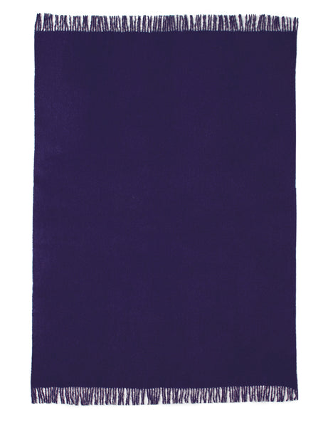 Auskin Luxury Skins 100% Baby Alpaca ThrowsBoucle Deep Purple Throw ...