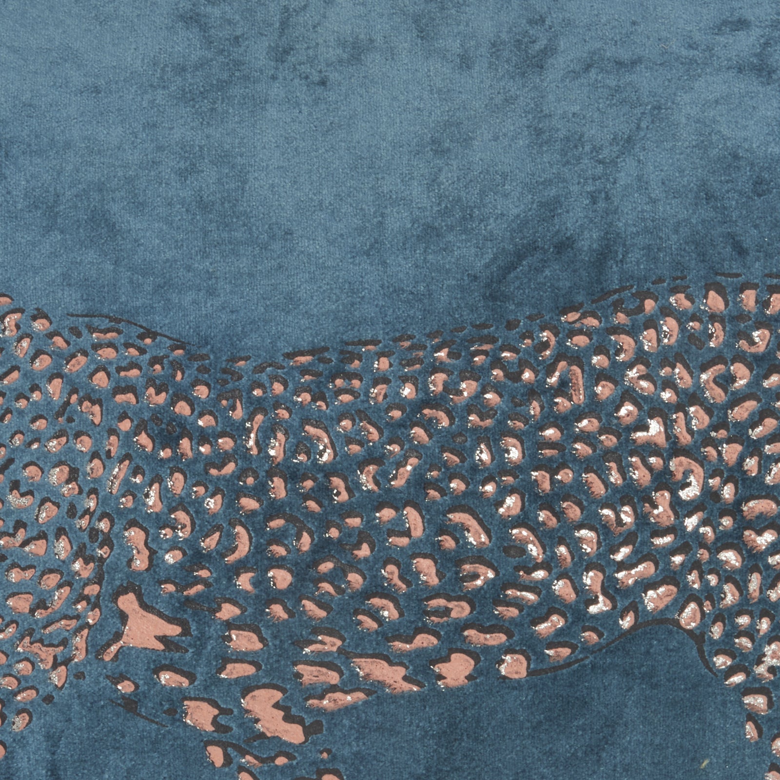 Nourison Luminescence Metallic Leopard Teal by Mina Victory ...