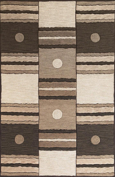 KAS Milan 2109 Ivory/Mocha Dominoes Area Rug – Incredible Rugs and Decor