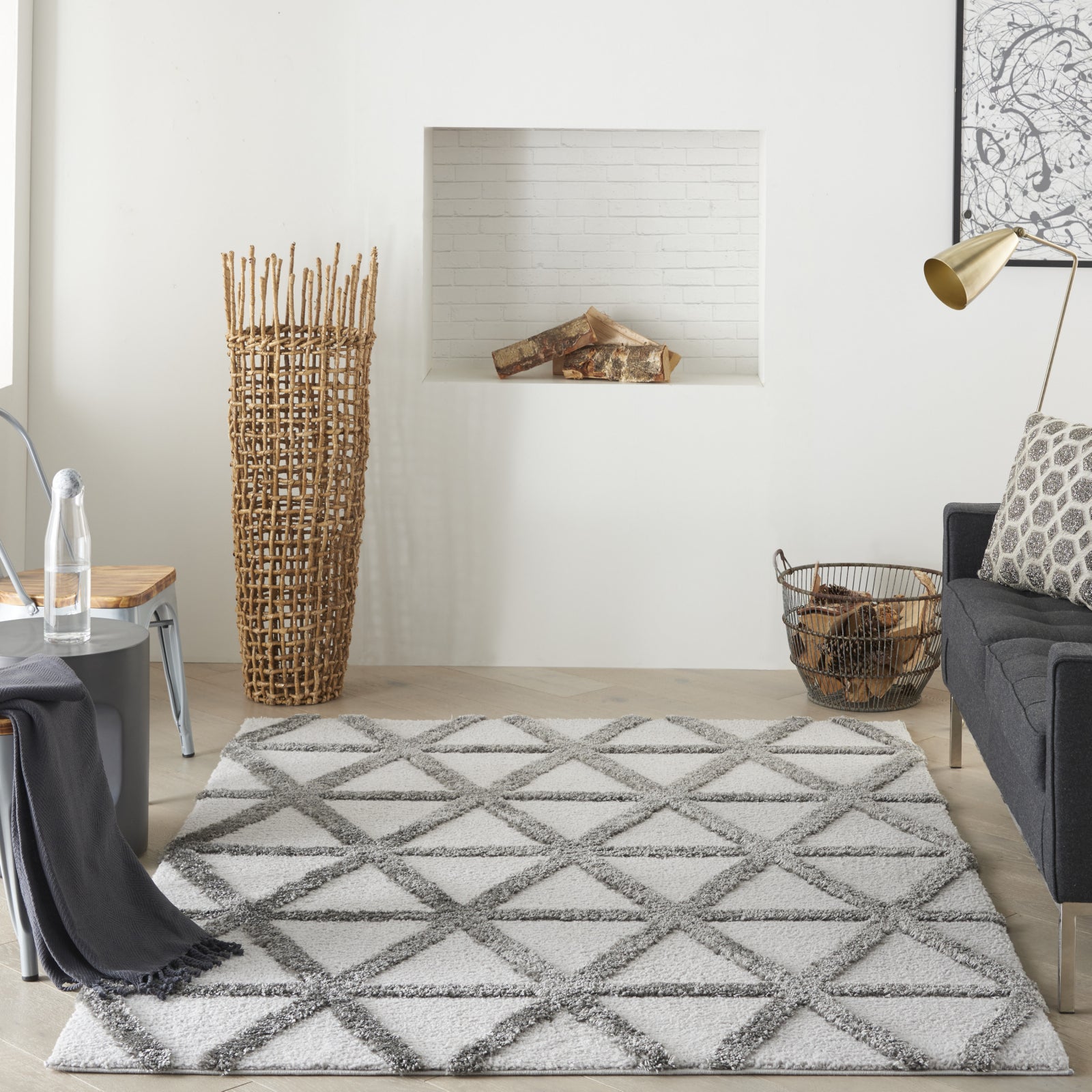 Nourison Melfi MLF01 Grey Area Rug – Incredible Rugs and Decor