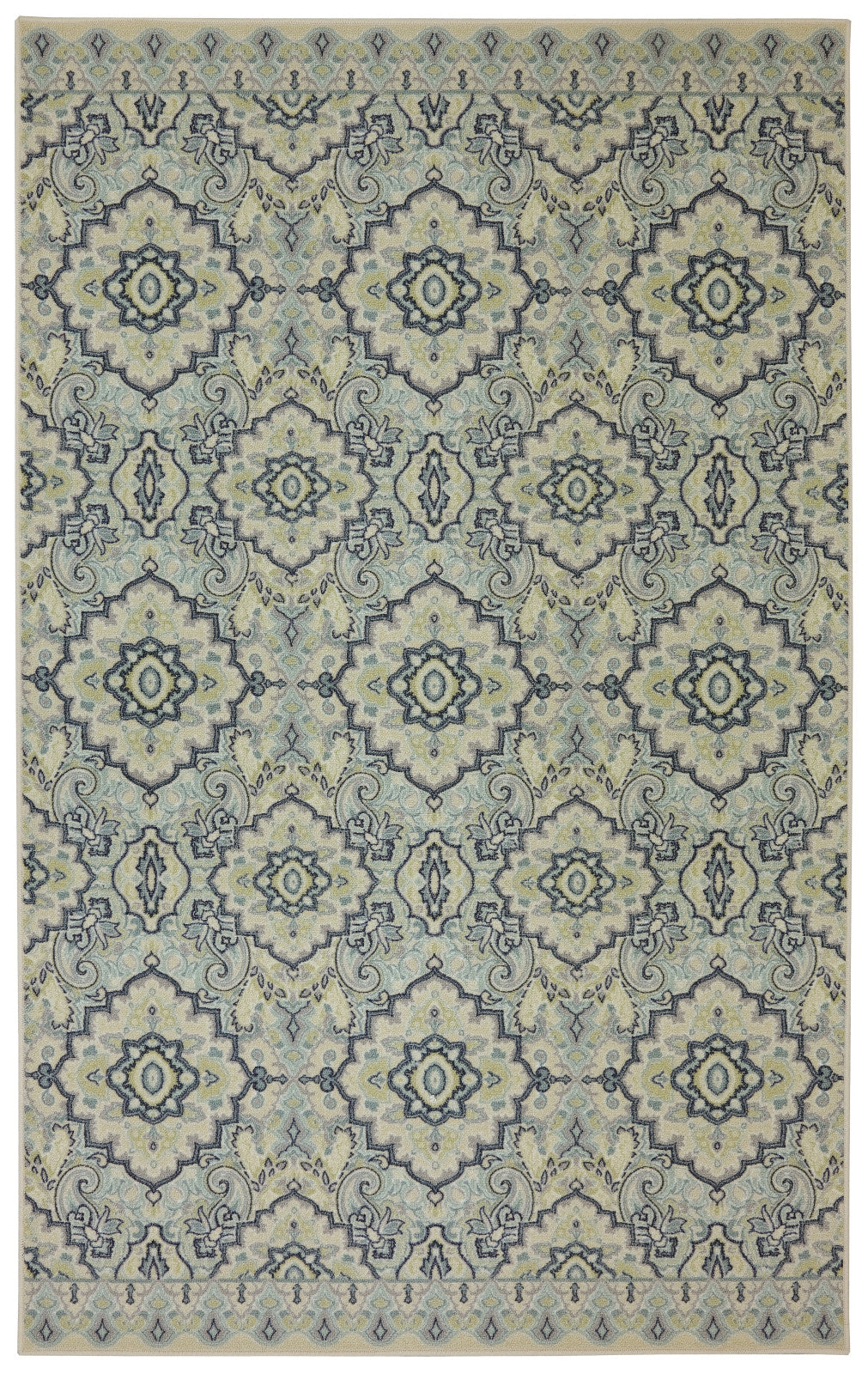 Mohawk Home Woodbridge Santa Ana Aqua Area Rug – Incredible Rugs and Decor
