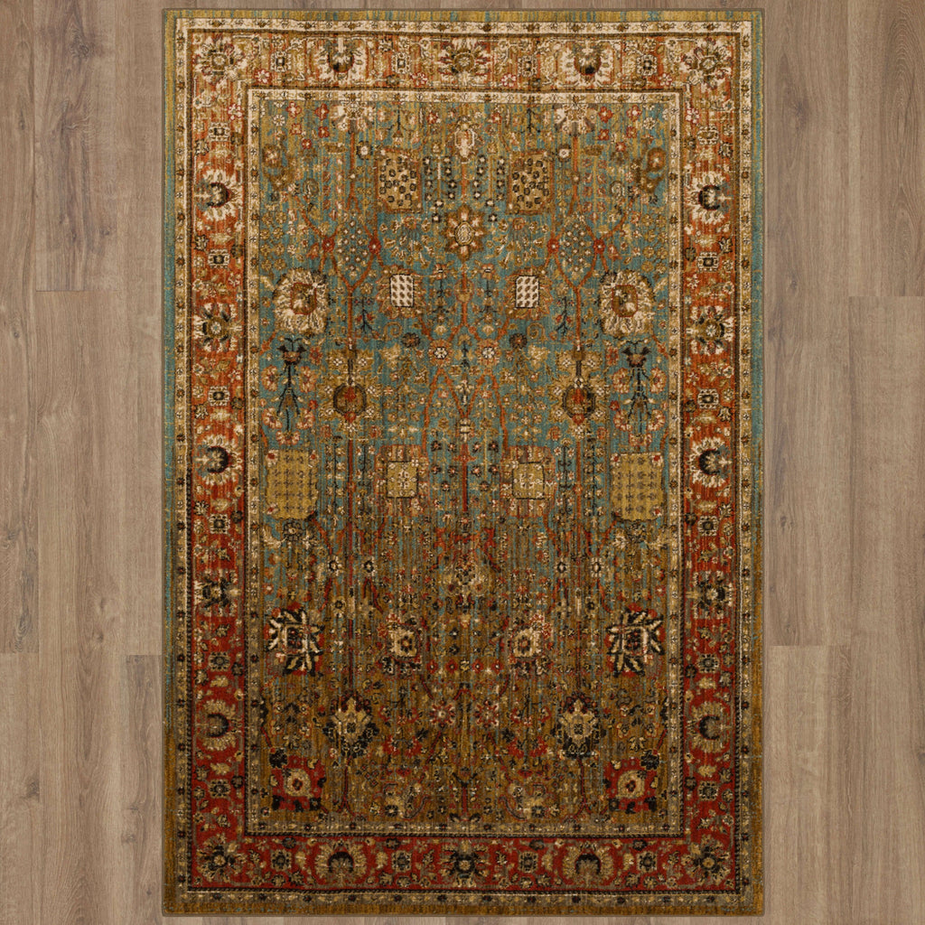 Karastan Spice Market Myanmar Aquamarine Area Rug – Incredible Rugs and ...