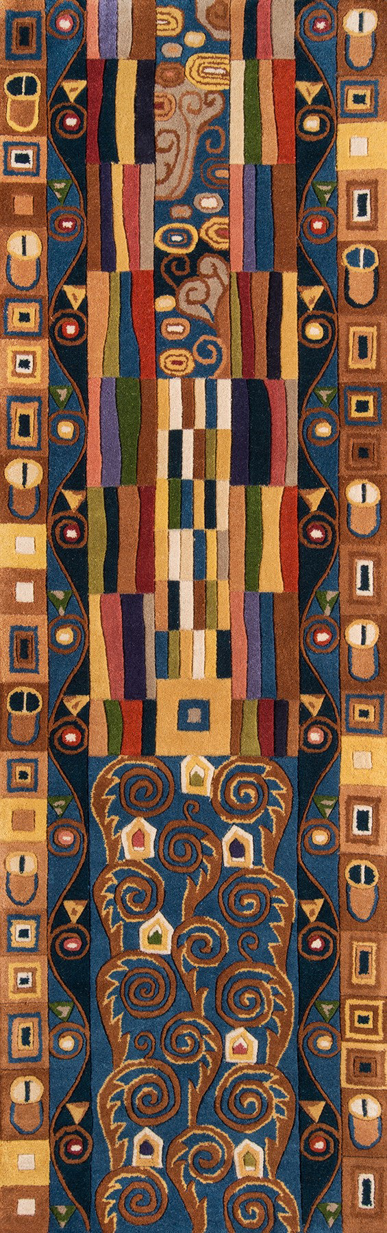 Momeni New Wave NW-02 Ziggy Blue Area Rug – Incredible Rugs and Decor