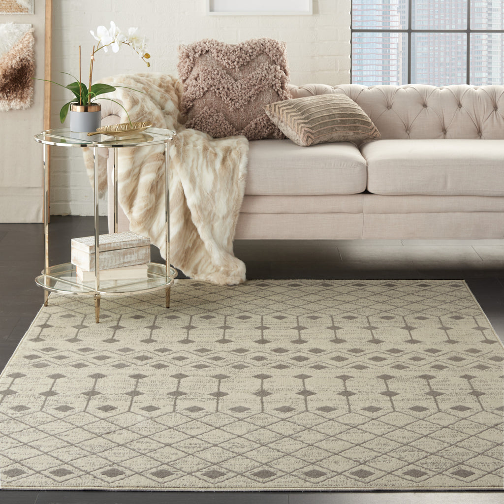 Grafix GRF37 Ivory/Grey Area Rug by Nourison – Incredible Rugs and Decor
