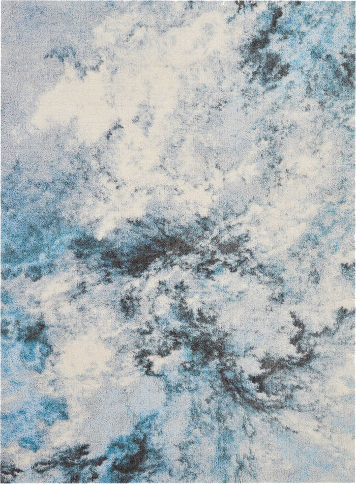 Nourison Abstract Shag ABS04 Blue Multicolor Area Rug – Incredible Rugs ...