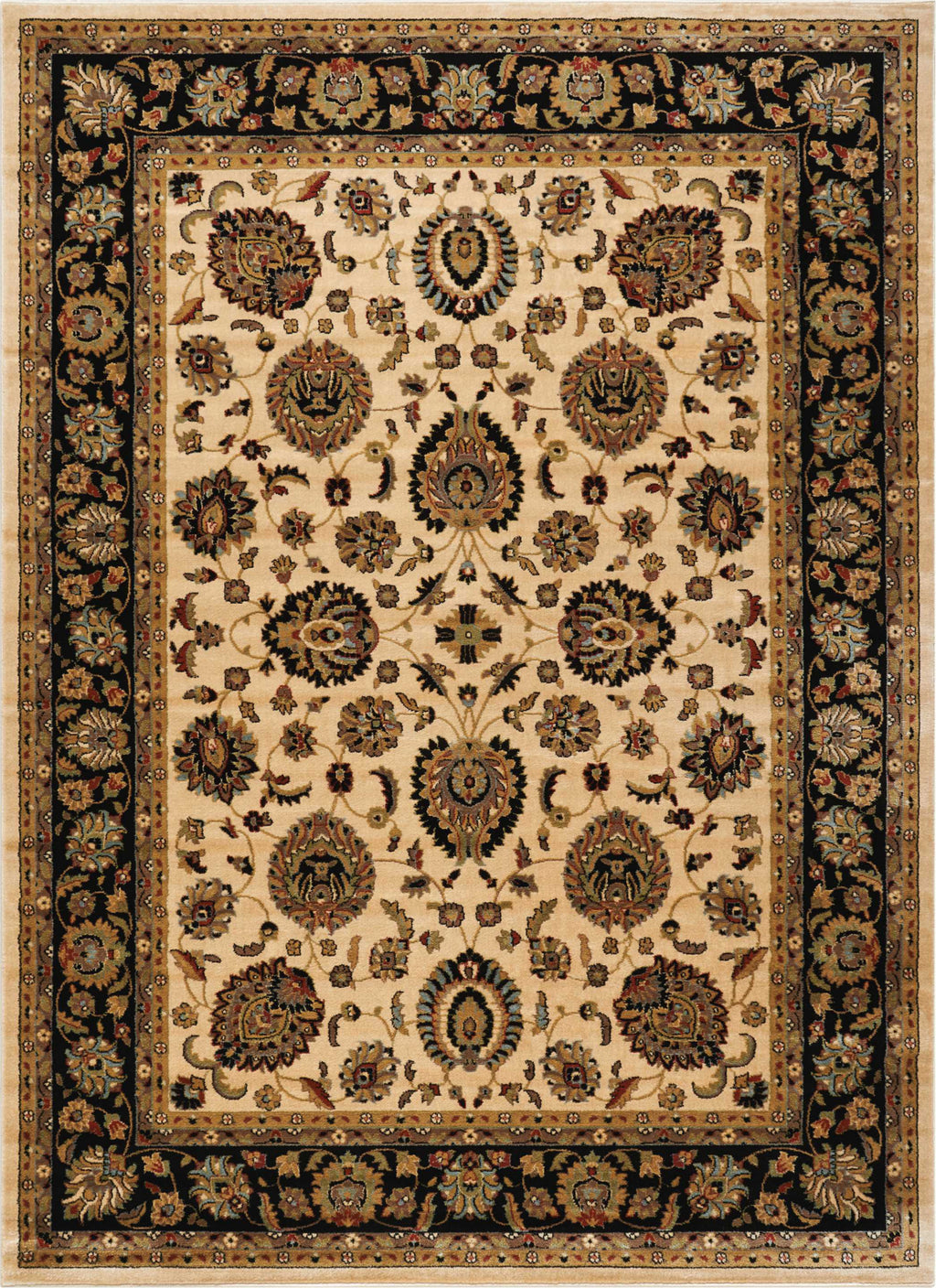 Nourison Delano DEL01 Ivory/Black Area Rug – Incredible Rugs and Decor