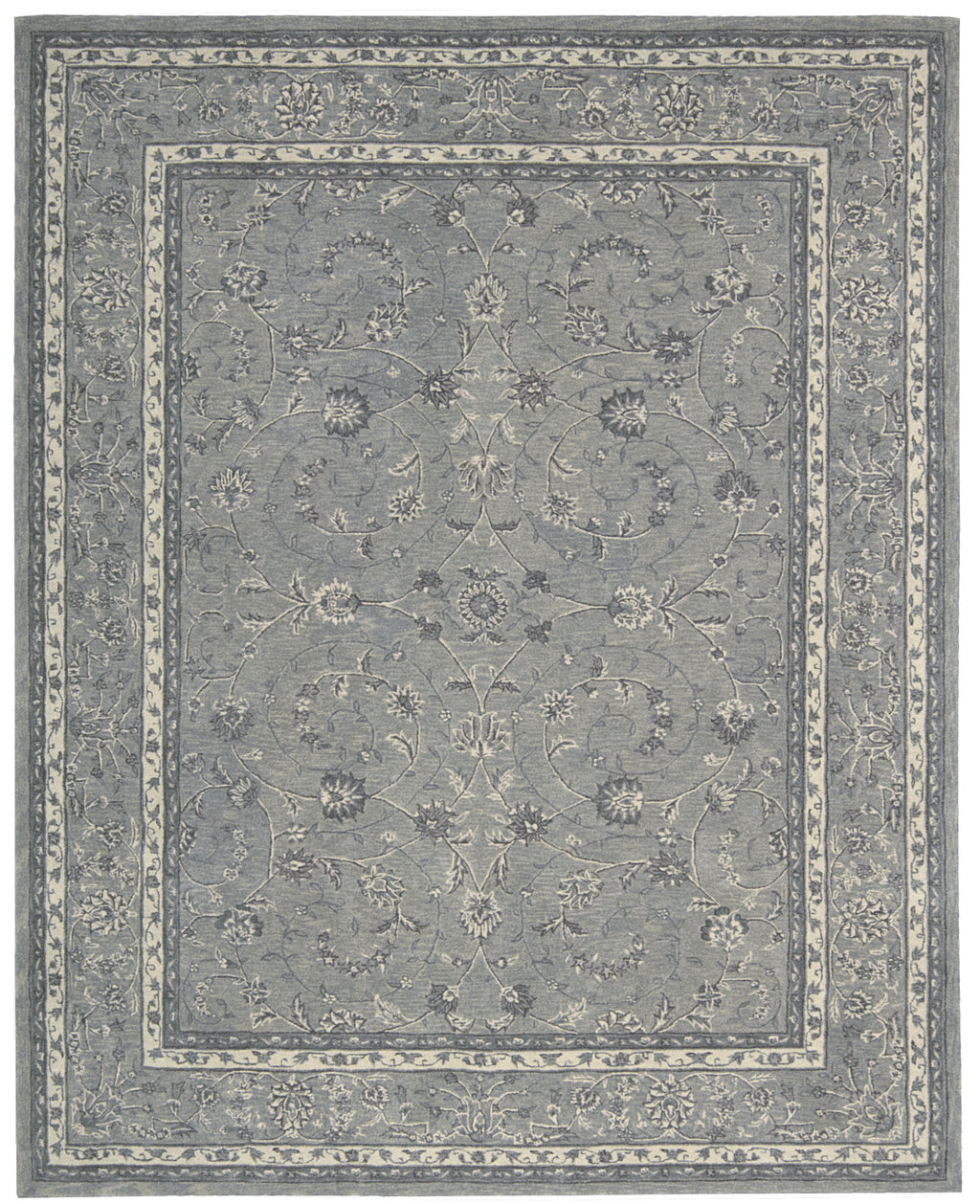 Nourison Heritage Hall HE29 Steel Area Rug – Incredible Rugs and Decor