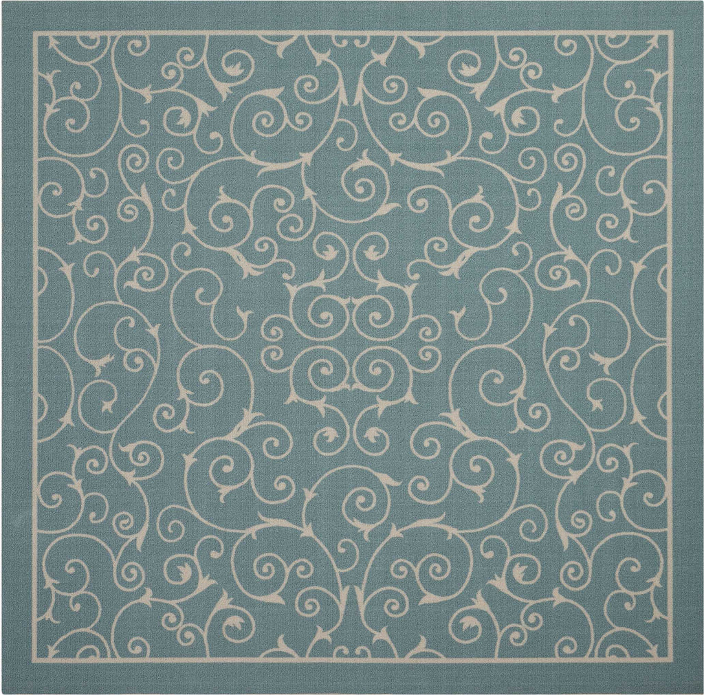 Nourison Home and Garden RS019 Light Blue Area Rug – Incredible Rugs ...