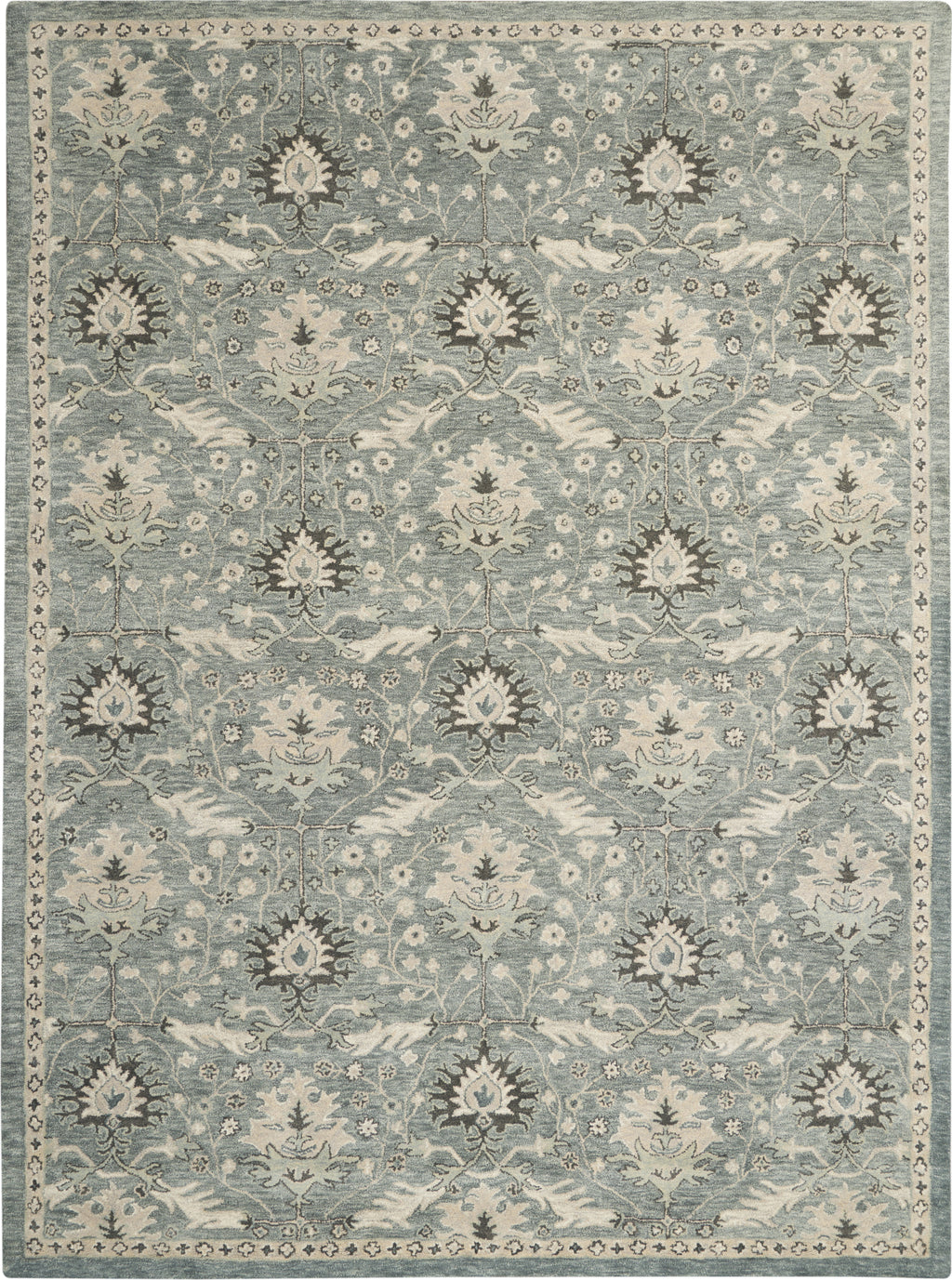 Nourison Jazmine JAZ02 Seafoam Area Rug – Incredible Rugs and Decor