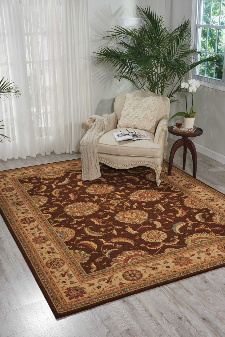 Nourison Living Treasures LI04 Brown Area Rug – Incredible Rugs and Decor