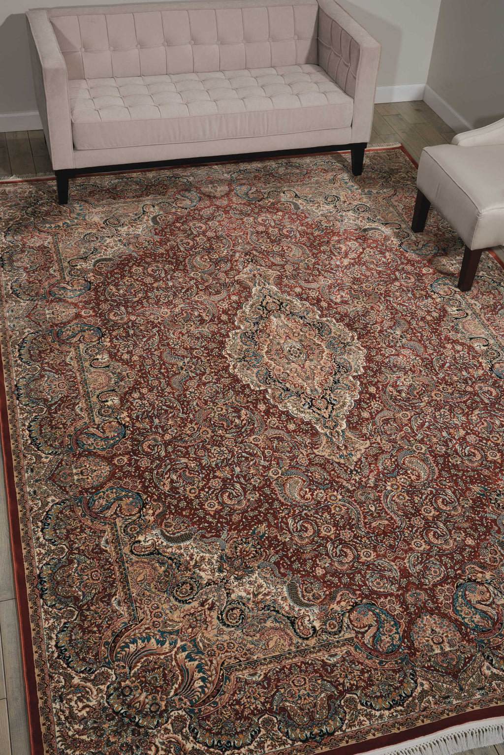 Nourison Persian Palace PPL02 Terracotta Area Rug – Incredible Rugs and ...