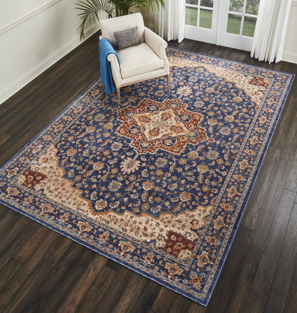 Nourison Reseda RES01 Blue Area Rug – Incredible Rugs and Decor