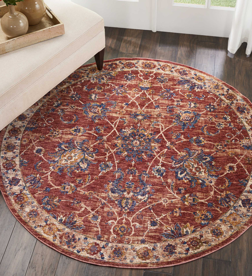 Nourison Reseda RES02 Brick Area Rug – Incredible Rugs and Decor