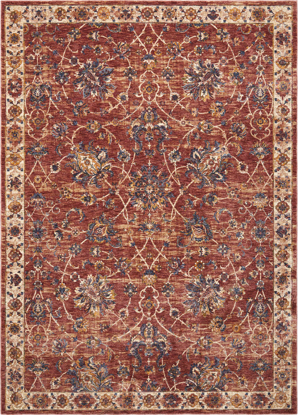Nourison Reseda RES02 Brick Area Rug – Incredible Rugs and Decor