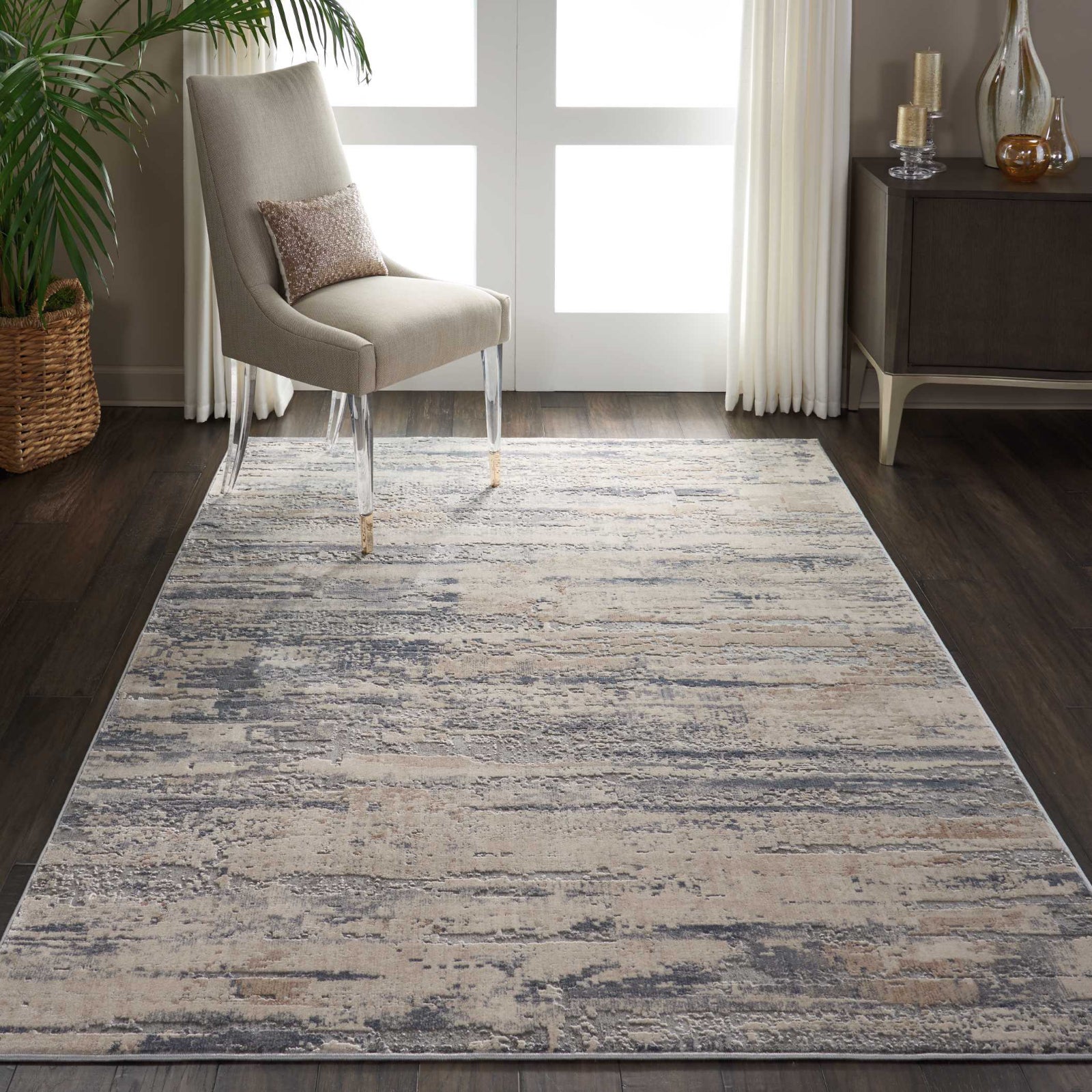 Nourison Rustic Textures RUS04 Beige/Grey Area Rug – Incredible Rugs ...