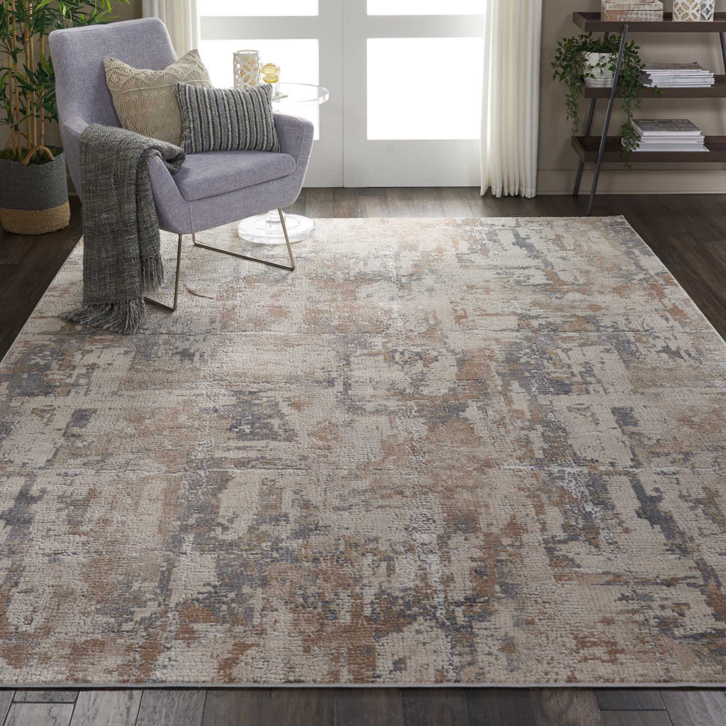 Nourison Rustic Textures RUS06 Beige/Grey Area Rug – Incredible Rugs ...