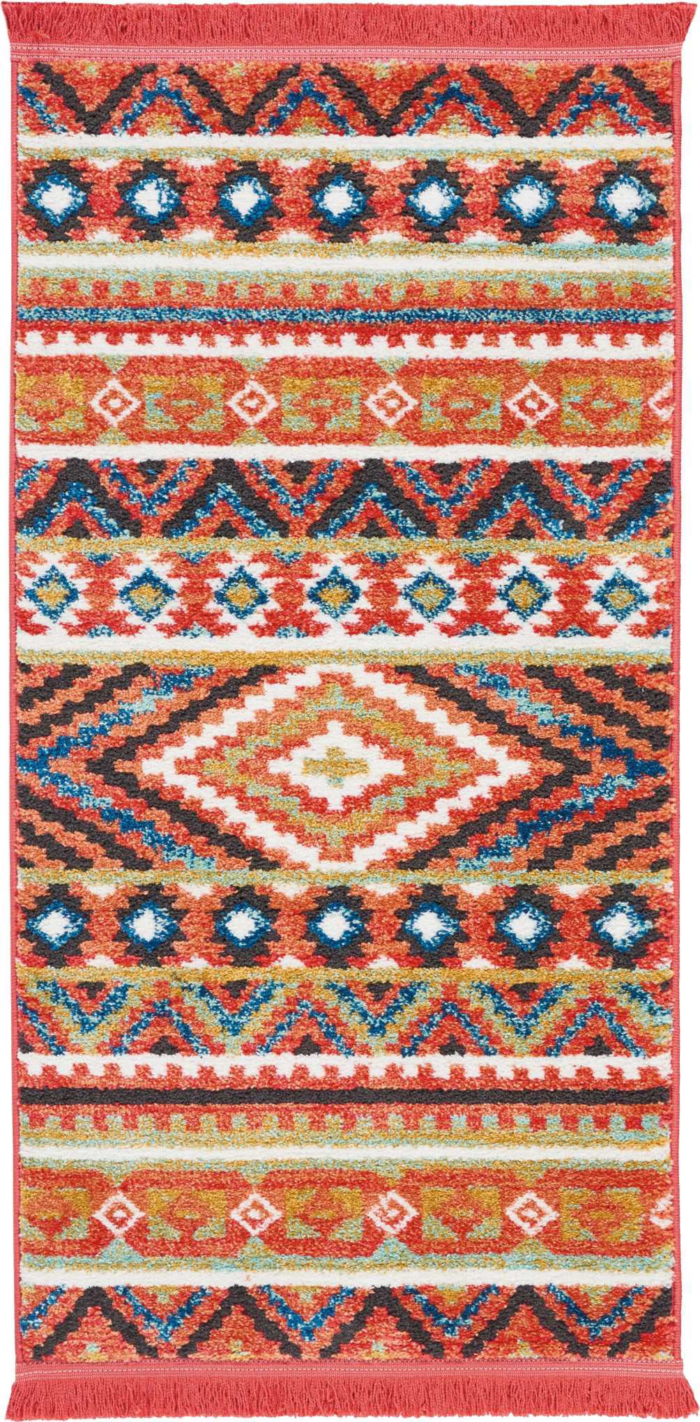 Nourison Tribal Decor TRL04 Orange Area Rug – Incredible Rugs and Decor