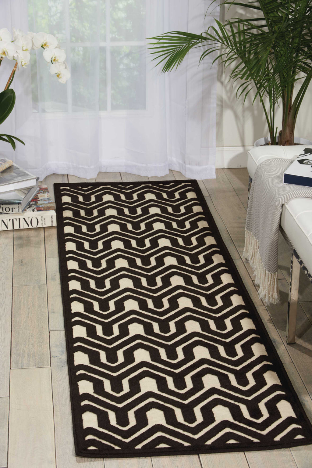Nourison Ultima UL316 Ivory/Black Area Rug – Incredible Rugs and Decor
