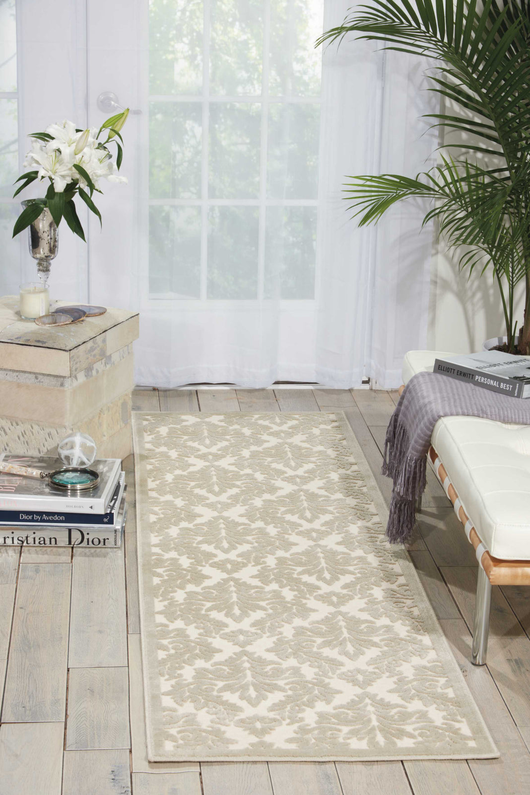 Nourison Ultima UL632 Ivory/Silver Area Rug – Incredible Rugs and Decor