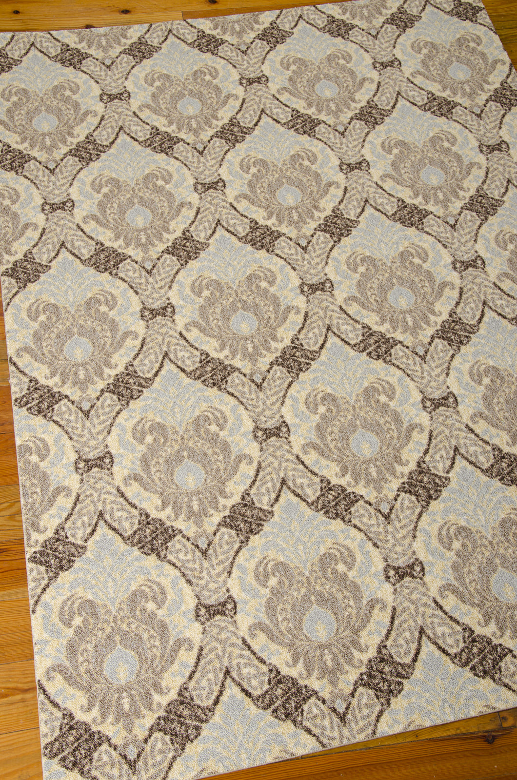 Nourison Treasures WTR03 Dress Up Damask Birch Area Rug by Waverly ...