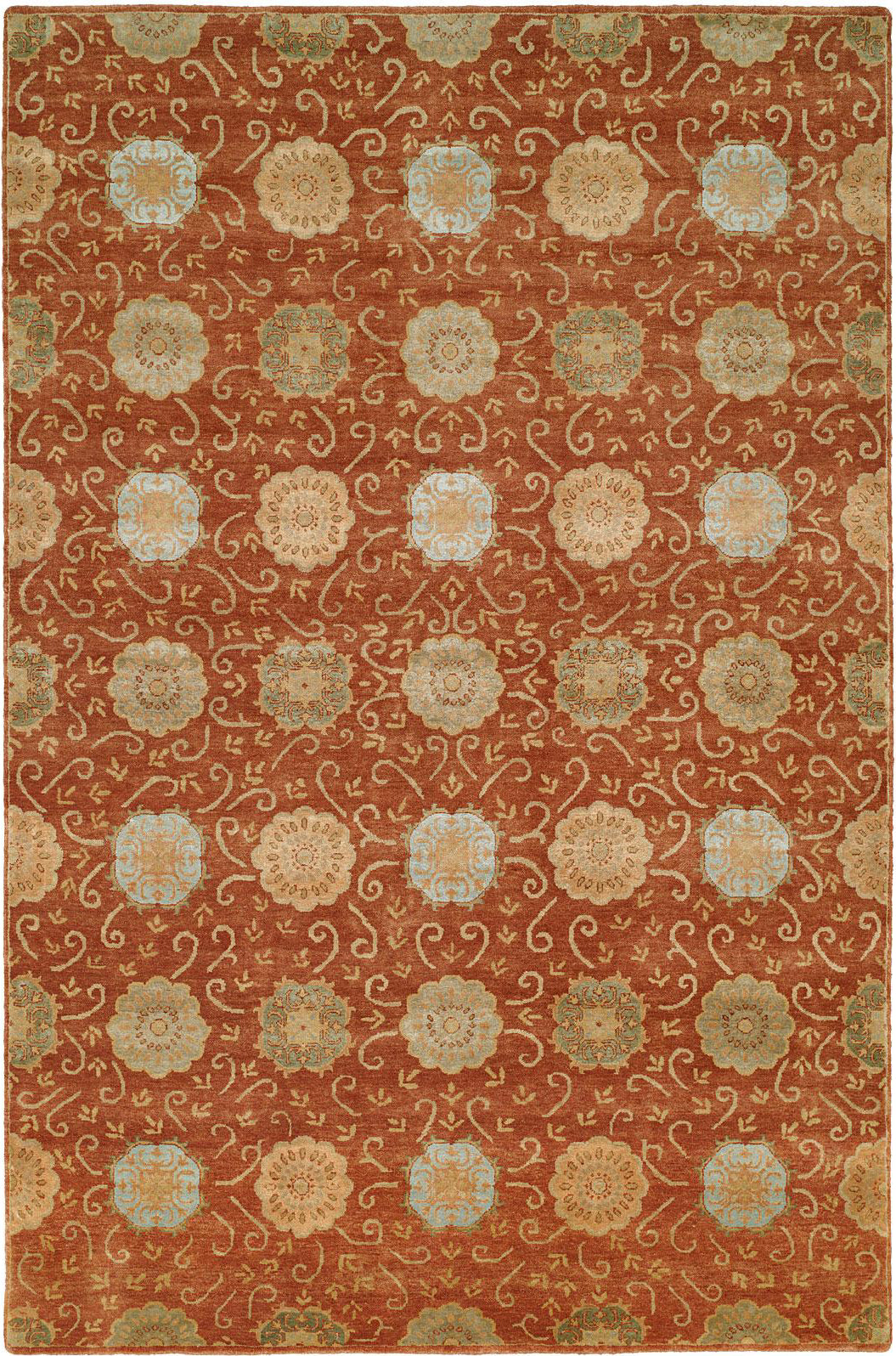 Kalaty Nirvana NR-930 Rust Area Rug – Incredible Rugs and Decor