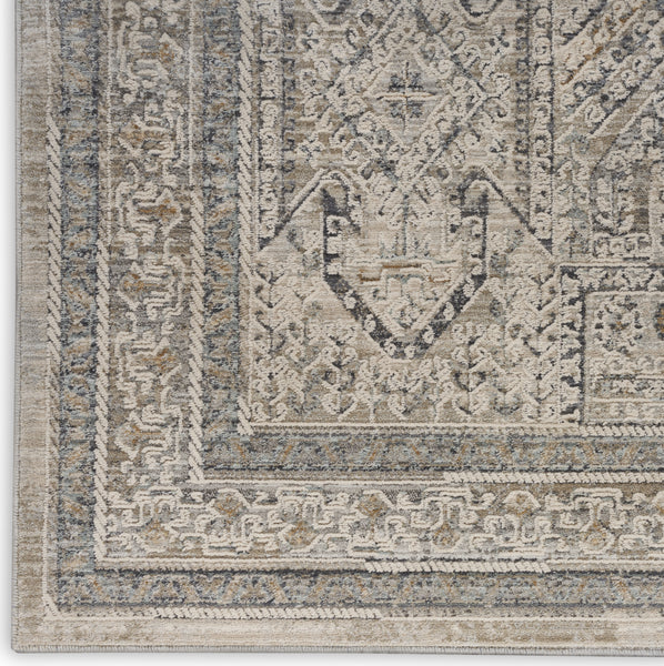 Nourison Nyle NYE01 Ivory/Grey/Blue Area Rug – Incredible Rugs and Decor