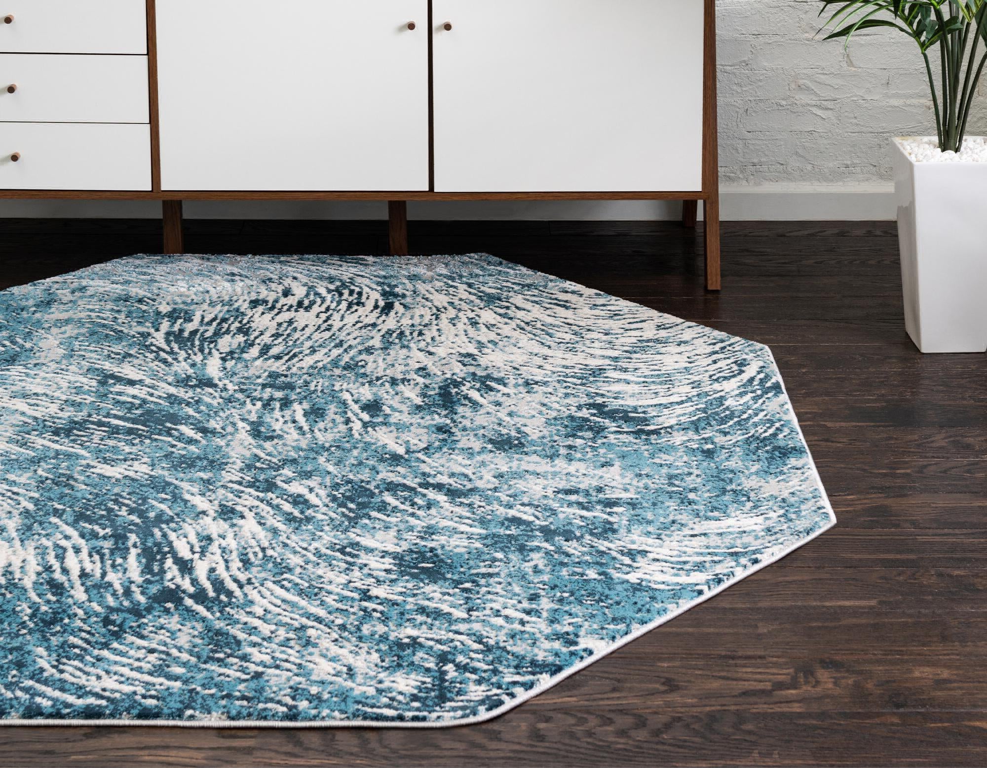 Unique Loom Oasis T-OSIS4 Blue Area Rug – Incredible Rugs and Decor