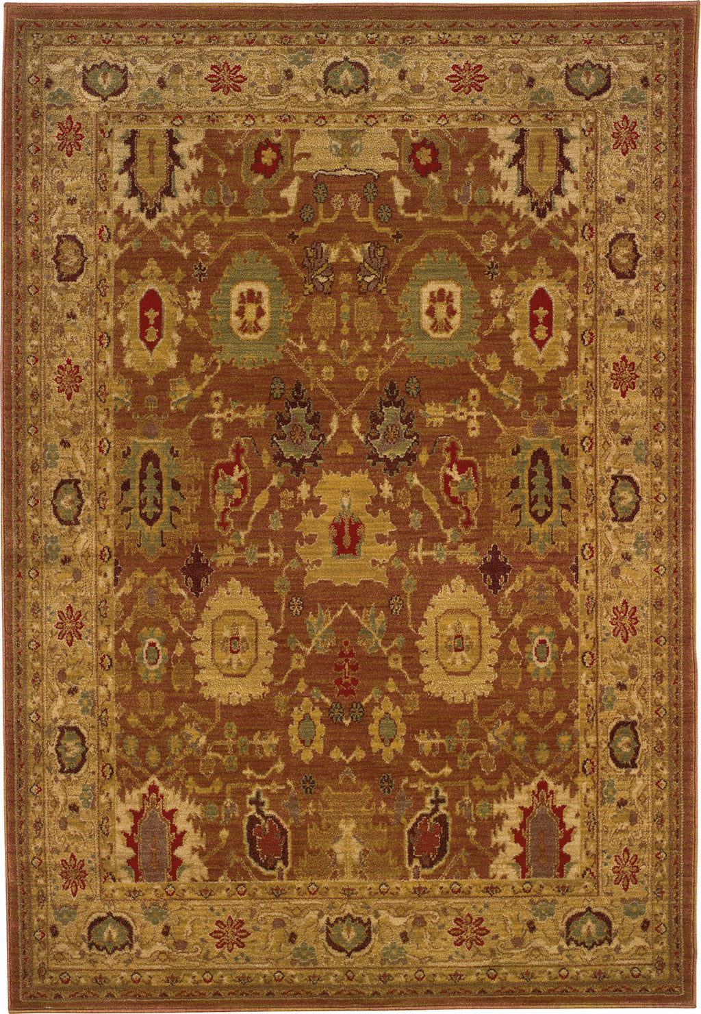 Oriental Weavers Allure 006F1 Rust/Gold Area Rug – Incredible Rugs and ...