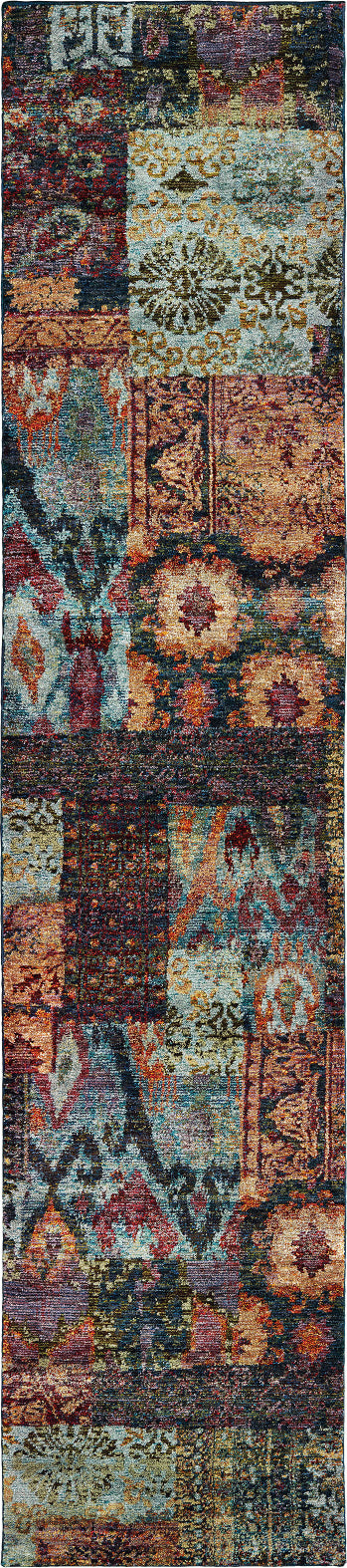 Oriental Weavers Andorra 7137A Multi/ Blue Area Rug – Incredible Rugs ...