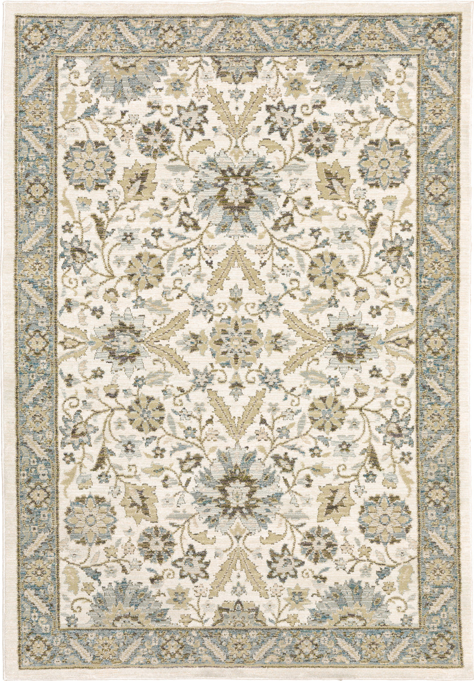 Oriental Weavers Andorra 8918I Stone/Ivory Area Rug – Incredible Rugs ...
