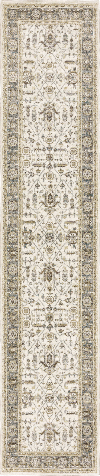 Oriental Weavers Andorra 9537P Ivory/Blue Area Rug – Incredible Rugs ...