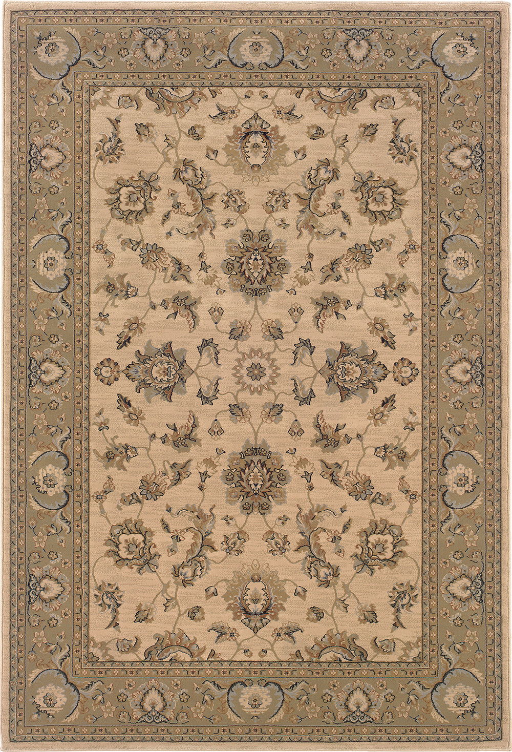 Oriental Weavers Ariana 2153C Ivory/Green Area Rug – Incredible Rugs ...