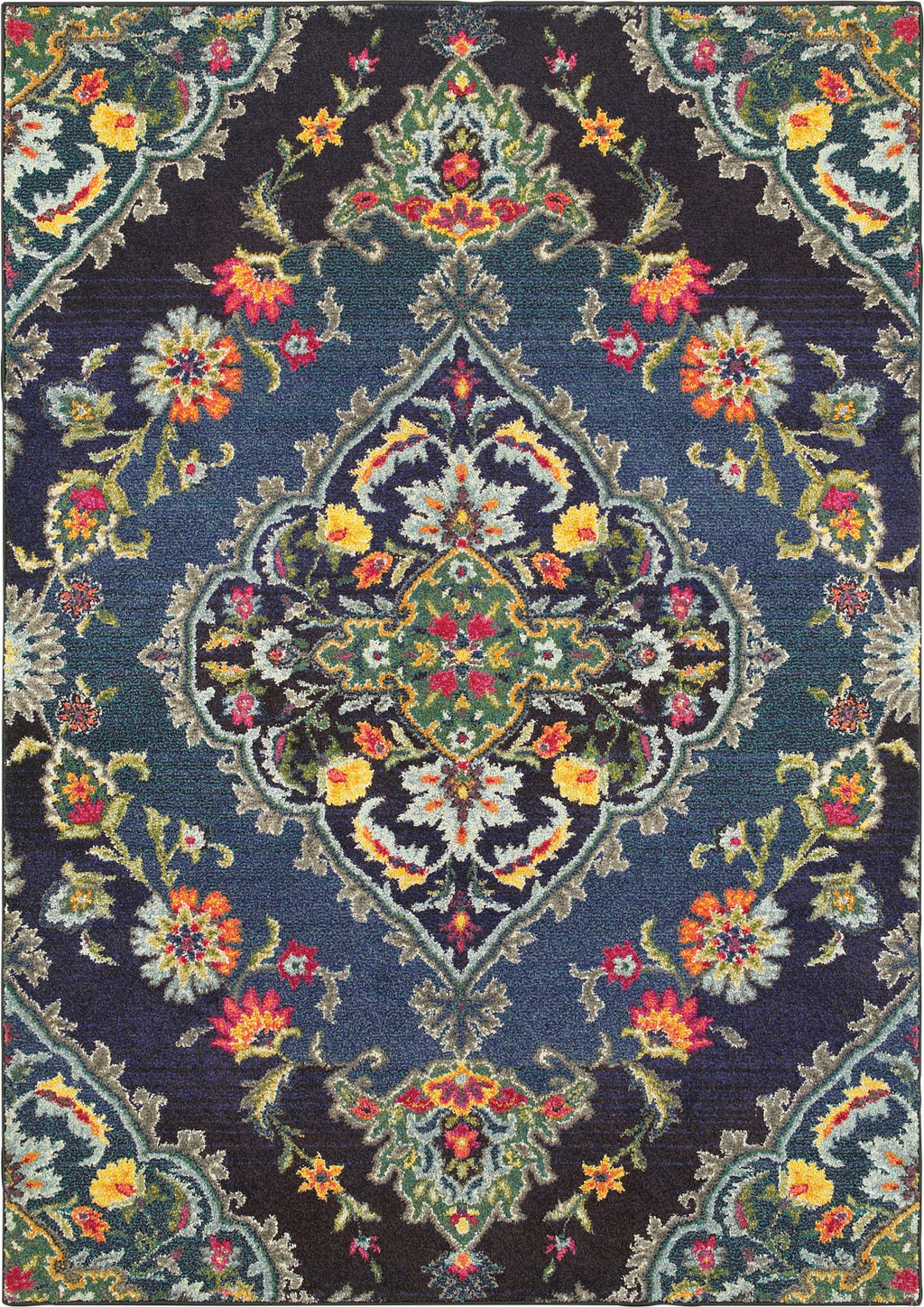 Oriental Weavers Bohemian 761N5 Navy/ Blue Area Rug – Incredible Rugs ...