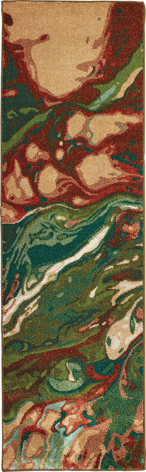 Oriental Weavers Dawson 8337B Rust/Teal Area Rug – Incredible Rugs and ...