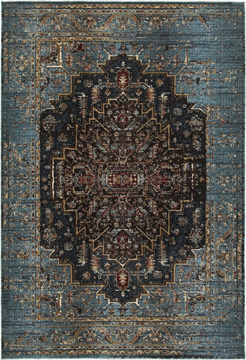 Oriental Weavers Empire 4440L Blue/ Navy Area Rug – Incredible Rugs and ...