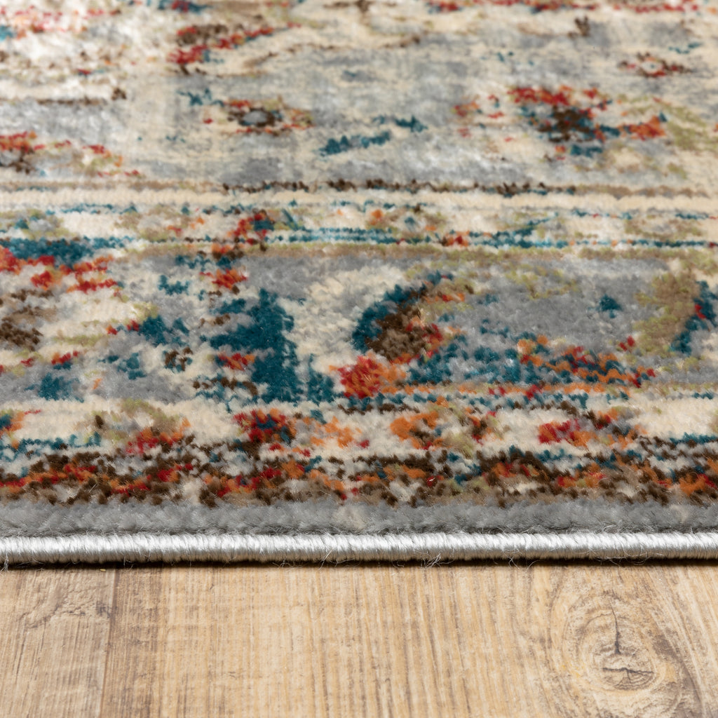 Oriental Weavers Juliette 205E3 Grey/Rust Area Rug – Incredible Rugs ...