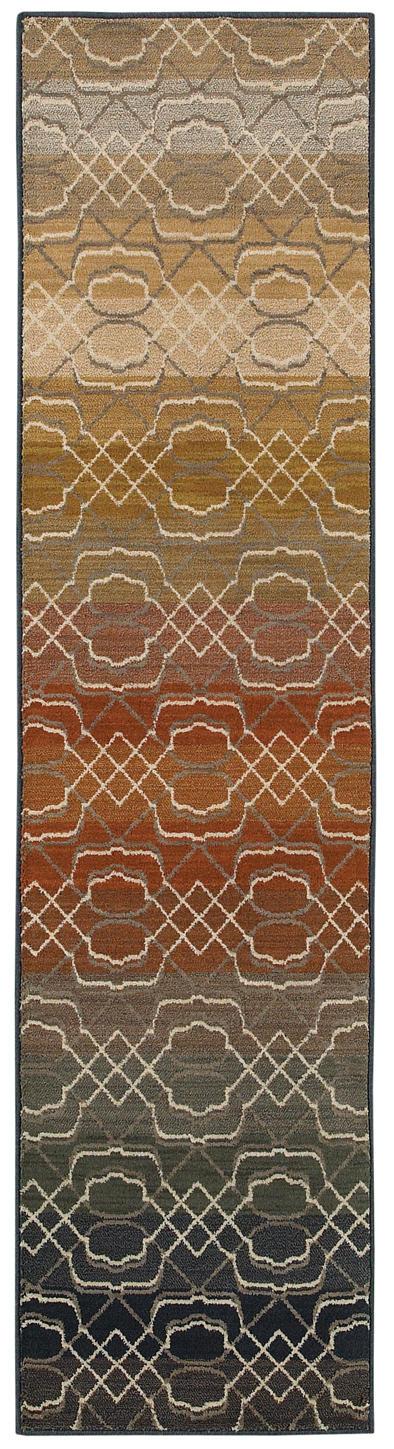 Oriental Weavers Kasbah 3945B Brown/Rust Area Rug – Incredible Rugs and ...