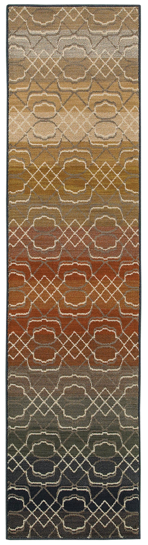 Oriental Weavers Kasbah 3945B Brown/Rust Area Rug – Incredible Rugs and ...