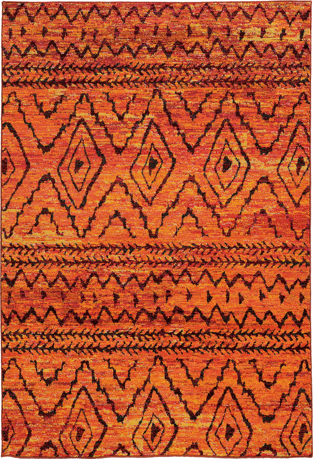 Oriental Weavers Nomad 8122O Orange/Red Area Rug – Incredible Rugs and ...