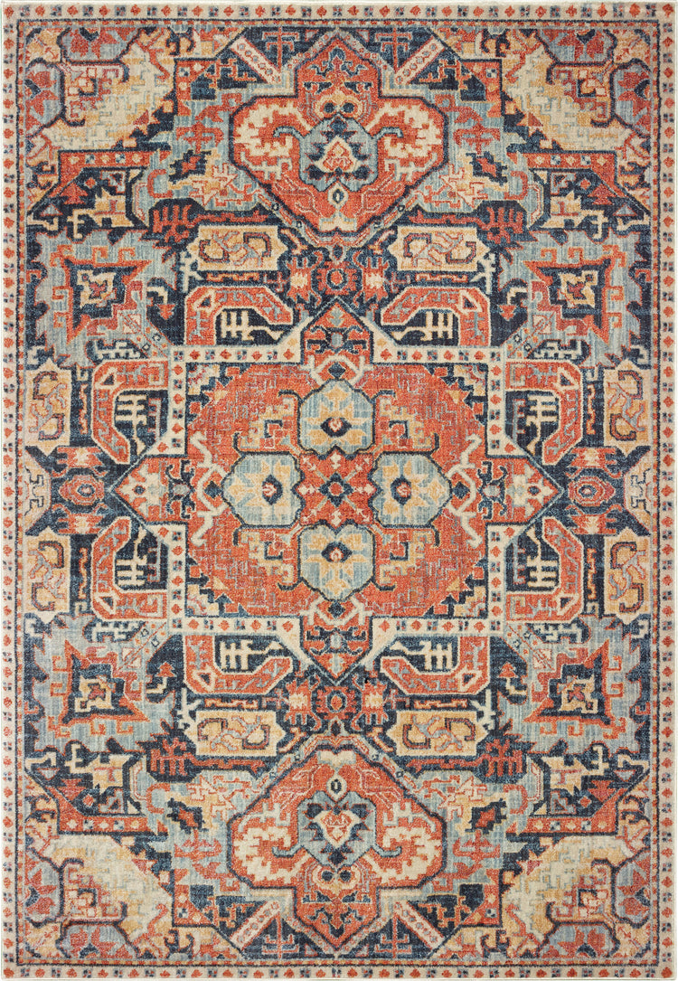 Oriental Weavers Pandora 049S7 Blue Orange Area Rug – Incredible Rugs ...