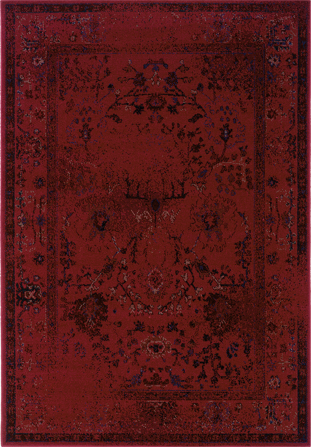 Oriental Weavers Revival 550R2 Red/Grey Area Rug – Incredible Rugs and ...