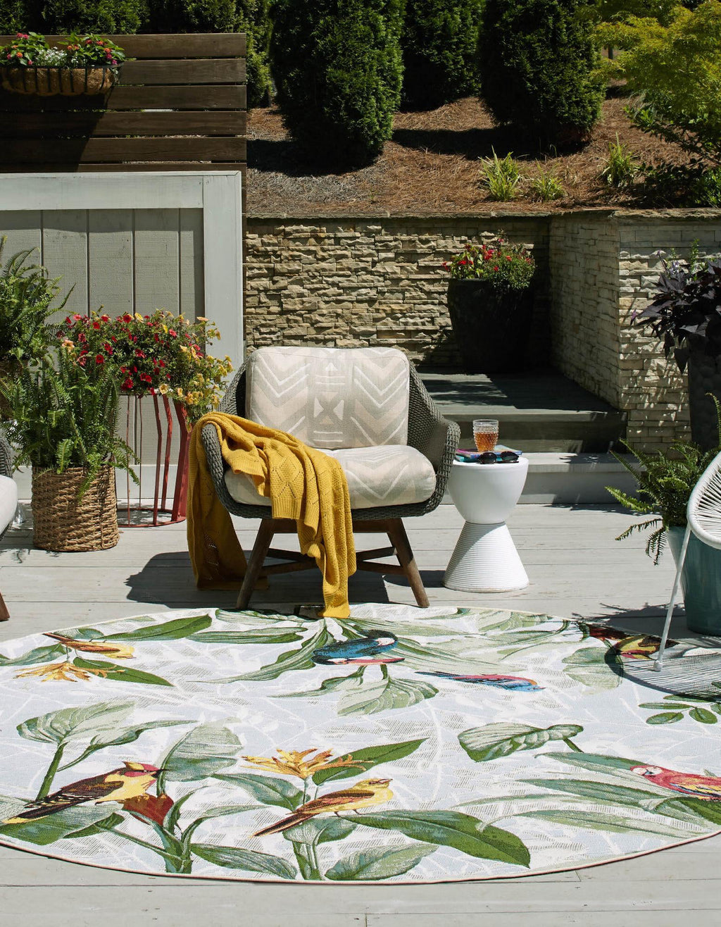 Unique Loom Outdoor Botanical OWE-EDEN-25 Multi Area Rug – Incredible ...